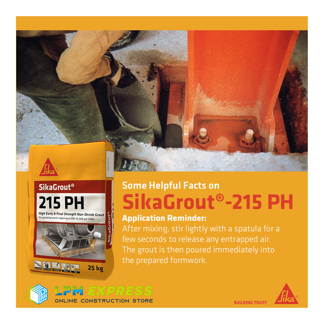 SikaGrout 215 Non Shrink Cementitious Grout 西卡 – LPM Express Pangasinan ...
