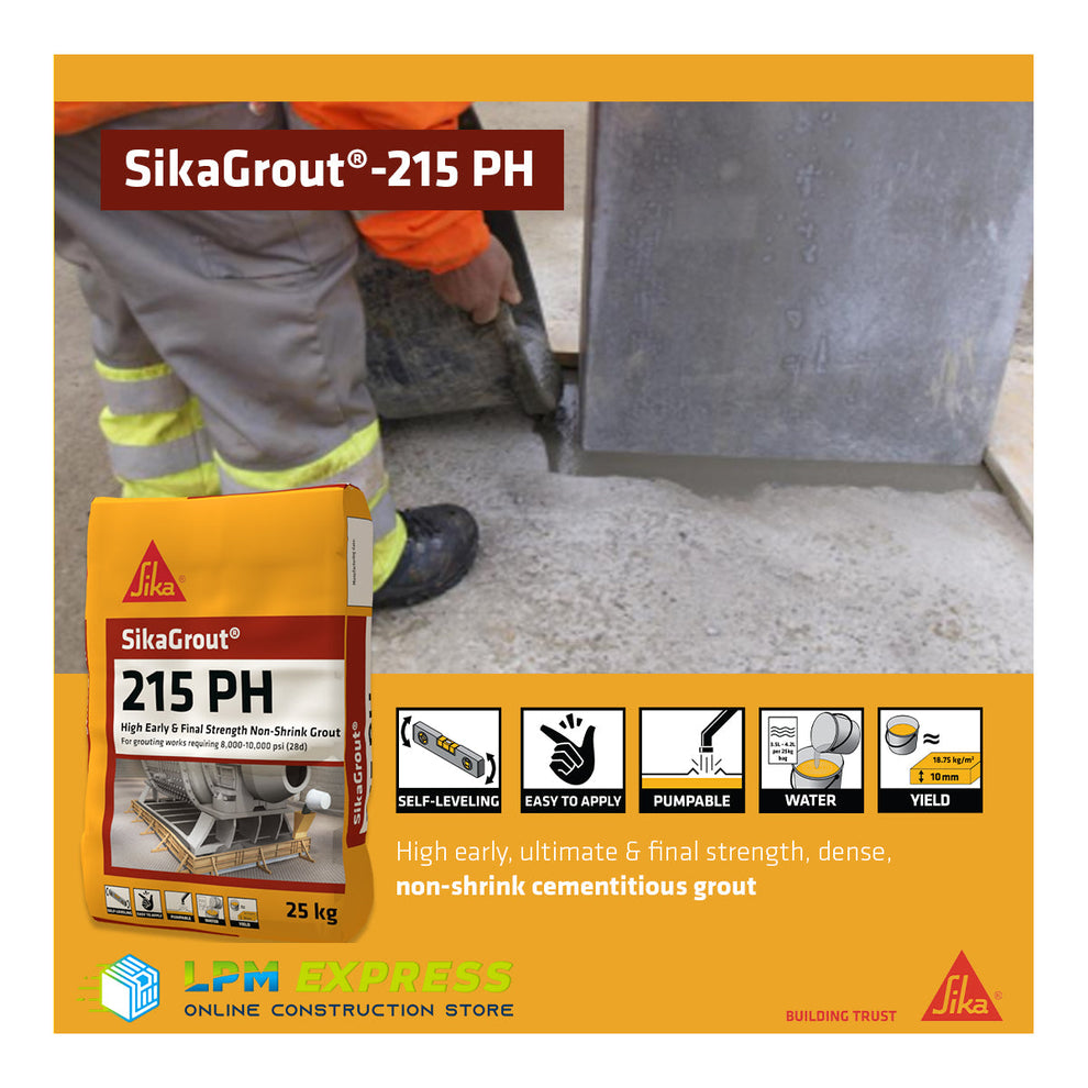 SikaGrout 215 Non Shrink Cementitious Grout 西卡 – LPM Express Pangasinan | LPM Construction Supply